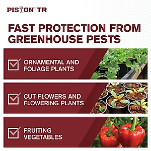Piston TR Greenhouse Fogger (2oz Can) by Atticus (Compare to Pylon) - Total Release Chlorfenapyr Insecticide/Miticide - Controls Mites, Thrips, Caterpillars, and Adult Fungus Gnats