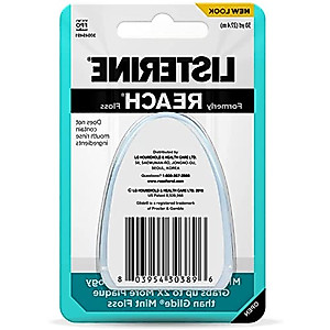 Listerine Ultraclean Dental Floss, Oral Care, Mint-Flavored, 1 Count (Pack of 7)