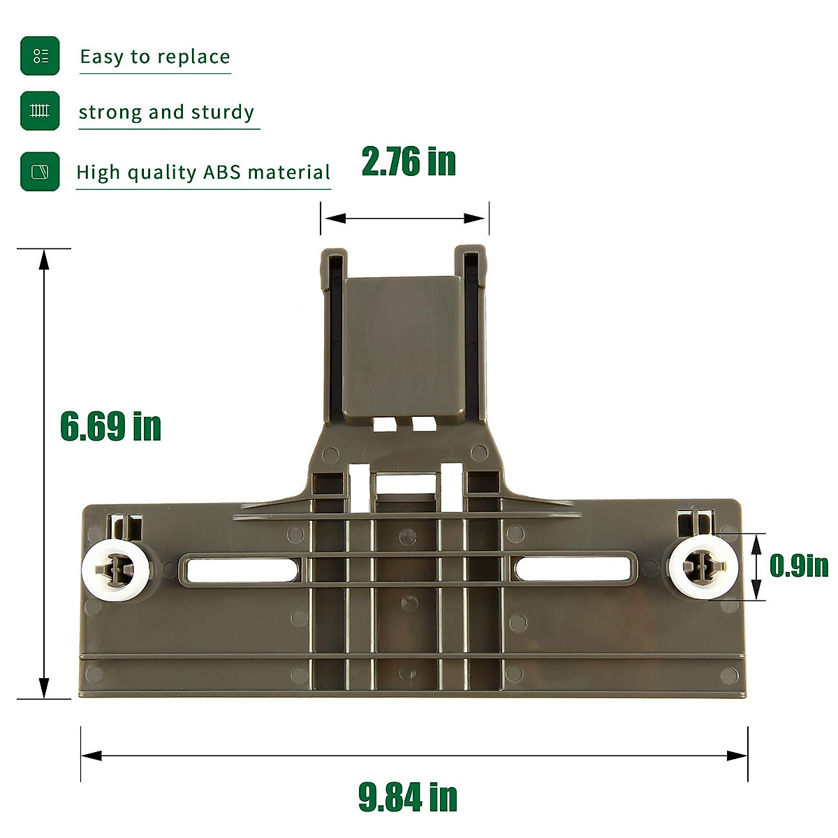 (Packs of 10) W10350376 (2) W10195840 (2) W10195839 (2) W10250160 (2) W10508950 (2) for Dishwasher Parts Upper Rack,0.9" Diameter Wheel, kitchen Aid kenmore Dishwasher Replacement Parts