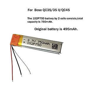 AOLIKES 750mAh Replacement Battery for Bose QC35 QC45 QuietComfort 35 II Wireless Headphones, Compatible with Sony WF-1000XM3 WF-SP900 Charging Case Battery