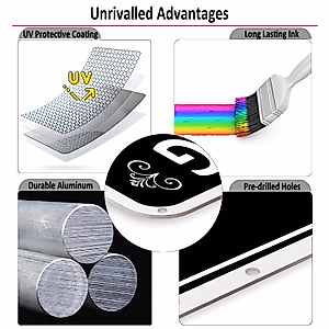 No Soliciting Sign for House (2 Pack), Metal Do Not Ring Bell Sign, Aluminum No Soliciting Signs for Home, No Solicitation Sign for Door, No Salesmen Sign, No Solicitors Sign, Weather Proof, Rust Free (10" x 7")