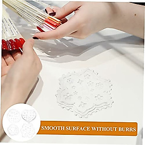 BETOOKY 4pcs 3D Carved Mold Chocolate Silicone Molds Trays Decorative Rose Stencil Mini Flowers Molds Flower Resin Molds Mini Flower Resin Mold DIY Nail Tools Decorative Molds Clay Molds