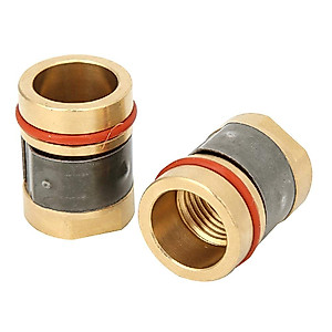 2pcs MIG Welding Gun, 169729 Nozzle Adapter, MIG Welding Gun Nozzle Adapter MIG Gun Nozzle Adapter Brass Nozzle Adapter for Miller M-25/M-40 Hobart MIG Gun