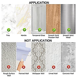 Kadolina 2 Pack Adhesive Shower Caddy Bathroom Shelf, Stainless Steel Shower Organizer Shower Shelves for Inside Shower No Drilling Rustproof Conditioner Shampoo Storage Holder(Black)