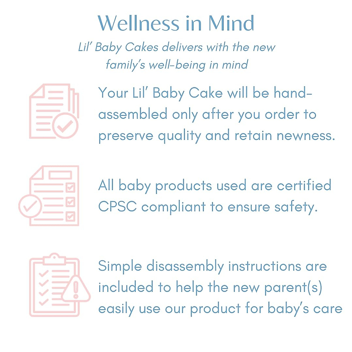 Lil' Baby Cakes Boy Blue Diaper Cake - Makes a Beautiful Baby Gift - Adorable and Practical Handmade Baby Gift with 42 Swaddler Diapers Size 1-10 in x 12 in