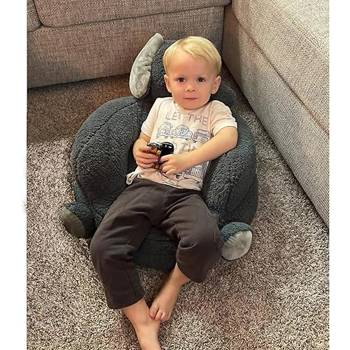 Trend Lab Flower Toddler Chair - Plush Pillow Kids Chair, Comfy Plant Chair for Toddlers 1-3 Years Old, 21x19x19 Inches - Baby Chair, Floral Soft Toddler Lounge Chair, Kids Bean Bag Chair Alternative