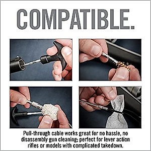 Real Avid Gun Boss Universal Cable 17-Piece Multi Caliber Gun Cleaning Kit for 12 & 20 gauge shotguns, .17 - .45 cal Hunting Rifles & Handguns Complete Gun Cleaning System w/ Compact Zippered Case