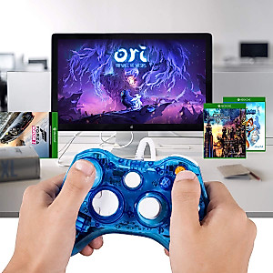 LUXMO PREMIUM Wired Xbox 360 Controller,USB xbox360 Wired Controller Gaming Controller Gamepad Joystick for Microsoft Xbox 360,Xbox 360 Slim,PC Windows（Windows 10/8.1/8/7）