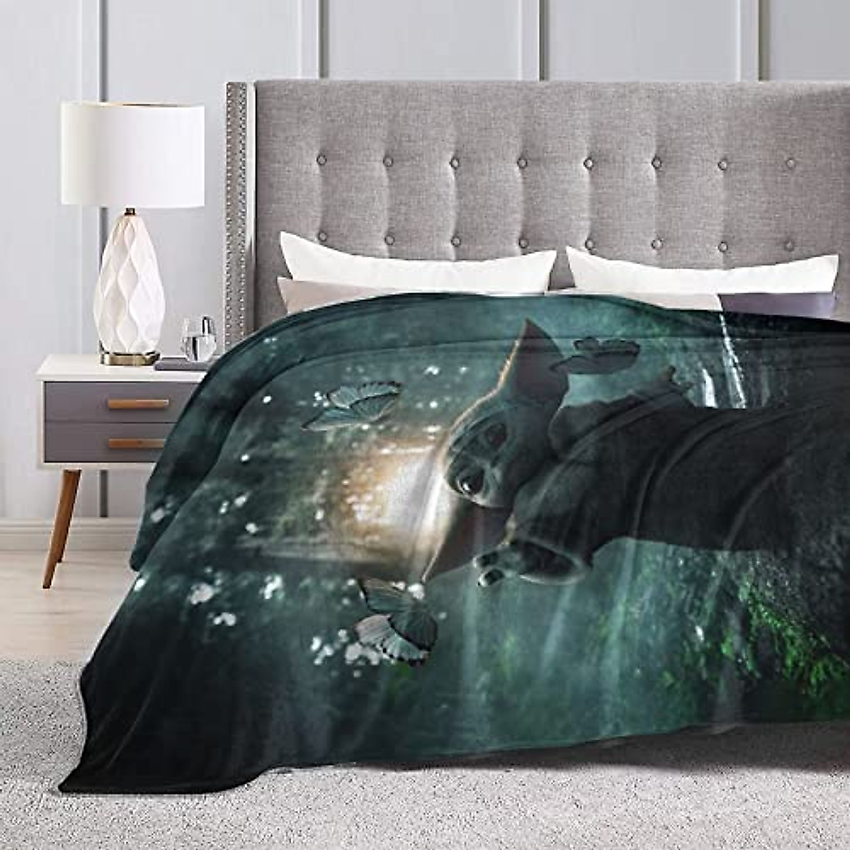 Anime Fleece Throw Blanket for Couch, 50x60 inches Soft Cozy Bed Throw Blankets Perfect for Adults or Children's Gifts