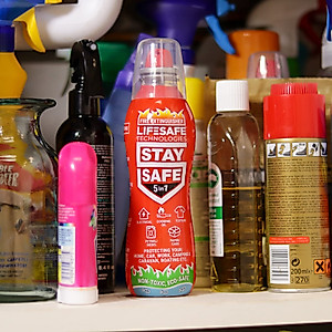 StaySafe 5-in-1 Fire Extinguisher | For Home, Kitchen, Car, Garage, Boat | The best small extinguisher that tackles 5 types of fire in seconds