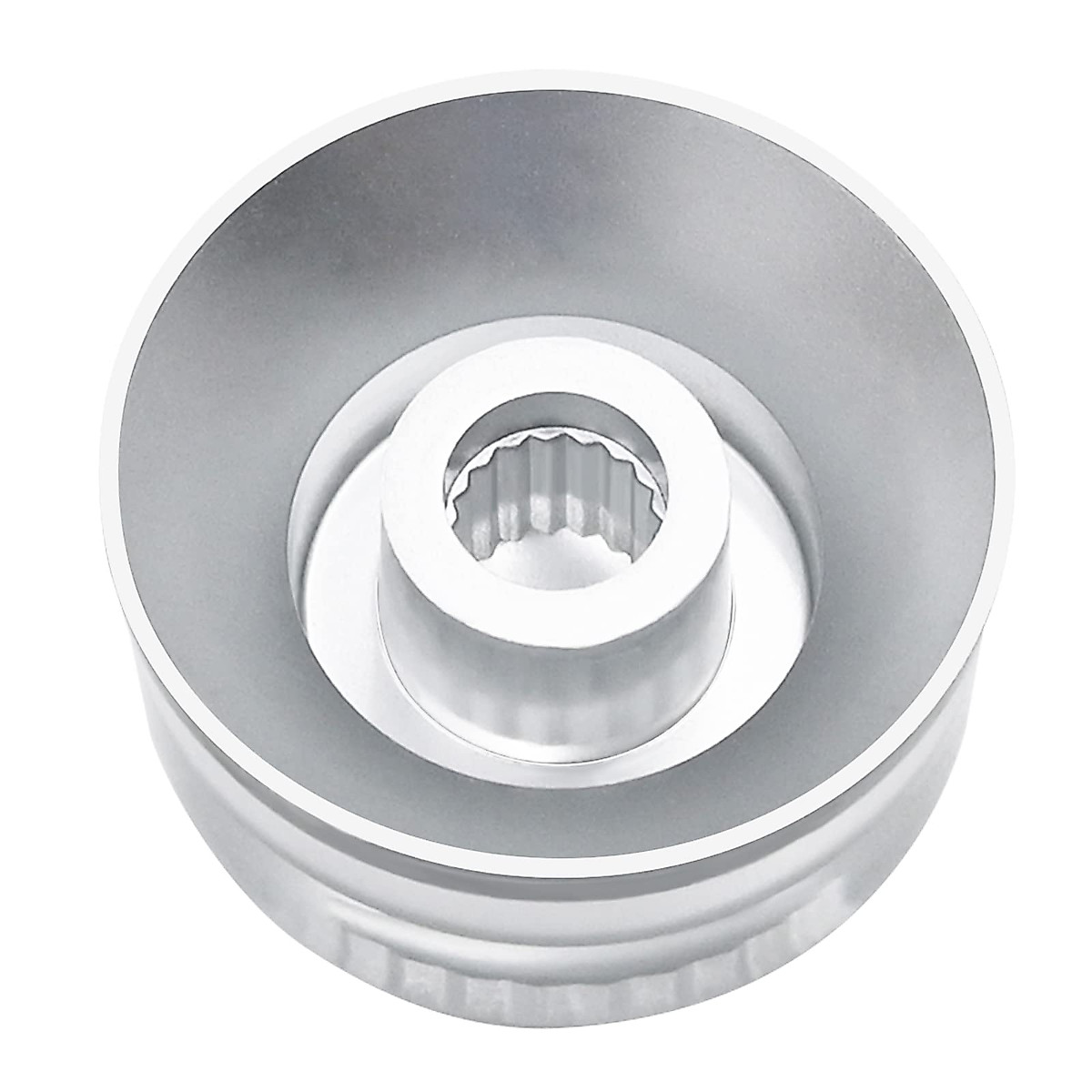 Micovay 4pcs Volume Tone Speed Control Knobs Hat Shape for Les Paul LP Style Bass Electric Guitar Parts, Transparent Silver with Black Numbers