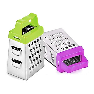 GOODFEER Mini Cheese Grater, 3 Pieces Stainless Steel Small Box Graters For Kitchen Slicer Cheese/Ginger/Vegetable,Pack of 3