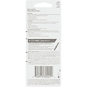 Revlon Mega Multiplier Mascara, Blackest Black, 0.28 Fluid Ounce