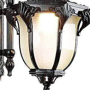 MXJCC Outdoor Wall Light Fixture, Clear Hammered Glass for Exterior House Porch Patio Outside Deck Garage Front Door Garden Home