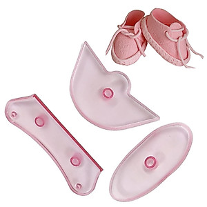 Joinor 3Pcs/set Baby Shoes Booties DIY Cake Decorating Tools Baby Shower Fondant Mold