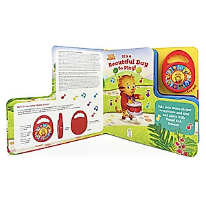 Daniel Tiger It's A Beautiful Day to Play - Children's Deluxe Music Player Board Book: Includes Detachable Toy Portable Musical Sound Machine