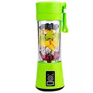 380ml Portable Blender,Travel Blender,Mini Blender,Personal Mixer Fruit Rechargeable with USB, for shakes and smoothies (Green)