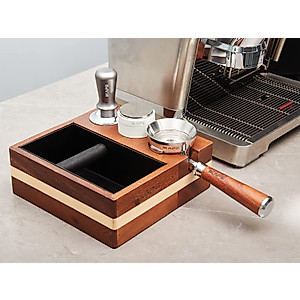 IKAPE Coffee Products, 54mm Bottomless Naked Portafilter Compatible with 54mm Breville Barista Series BES870/878/880 Machine & Solis Barista Machines (Included 16g Capacity Filter Basket)