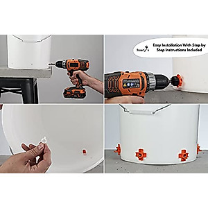 Roosty's® DIY Chicken Waterer Kit x12 - Horizontal Chicken Waterer Nipples, Easy Installation Chicken Watering System, Chicken Water Feeder, Chicken Nipples, Automatic Poultry Waterer with Drill Bits