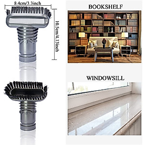 Vacuum Cleaner Accessories and Dryer Vent Cleaning Tool - Dust Brush Attachment Compatible with Dyson DC59 V6 V7 V8 V10 V11 V15 HouseHold Cleaning Tool Kit