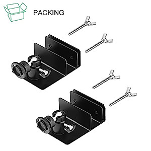 Gutter Mount for All-New Blink Outdoor & Blink XT / XT2 Camera, Adjustable Weatherproof Aluminum Alloy Mount Bracket for Blink Home Security System (2 Pack, Black)