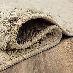 Mohawk Home Francesca Ornamental Medallion Light Gray 8' x 10' Shag Area Rug Perfect for Living Room, Dining Room, Office