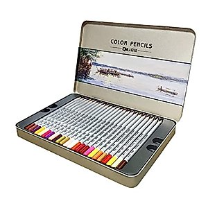 Tofficu Color Pencils 1 Set 48 Blending Pencil Highlighter Pencil Sketching Pencils Writing Pencils Colored Crayon Coloring Pencils Art Pencils Artist Oily Marker Pen Layering Pencils