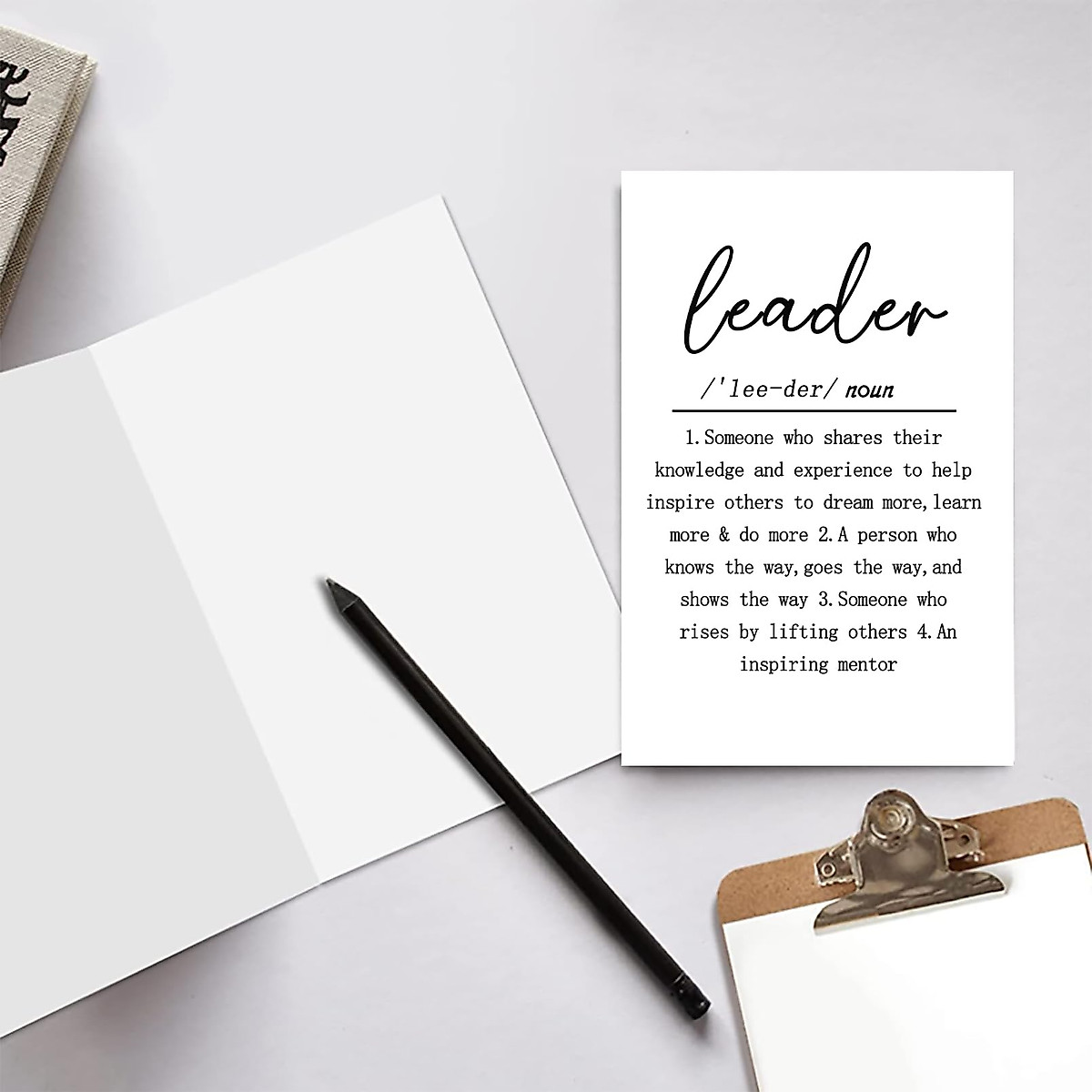 Perfect Bosses Day Card Gifts for Boss Leader, Humor Leader Definition Gift for Boss Lady, Happy Boss's Day Card for Your Leader, Boss Day Card from Staff Coworker Employee, Birthday Card for Leader