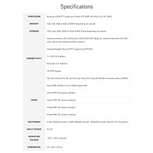 Waveshare Pi Compute Module 4 Comes with Heatsink 4GB RAM 32GB eMMC Flash with WiFi