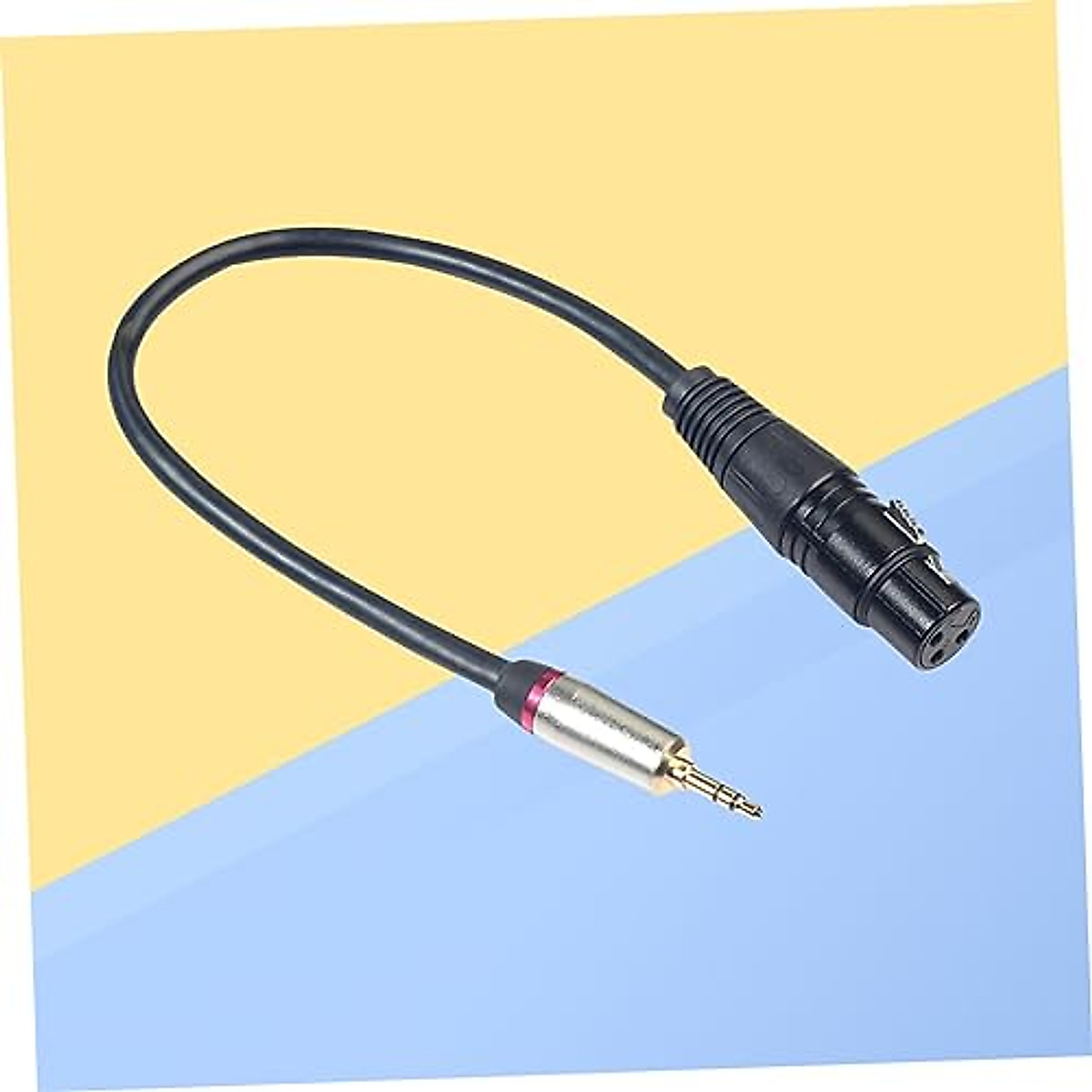 Vaguelly Stereo Headset Adapter to aux Female to Male Stereo Adapter mic Adapter Headset Converter Microphone Adapter Headphones Adapter XLR Adapter 3.5mm to XLR Cable Earphone