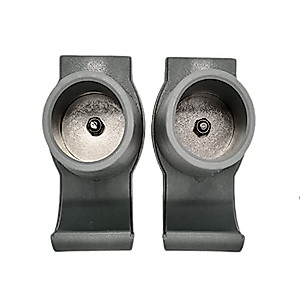 ComsenMed Walker Glide Skis, Universal Fit, Extra Durable,for 1 1/8 Inch Tubes,Universal Replacement Glide Caps,Heavy Duty Walker Coaster Skis for,Walker Parts,Walker Tips,(Gray) 1 Pair