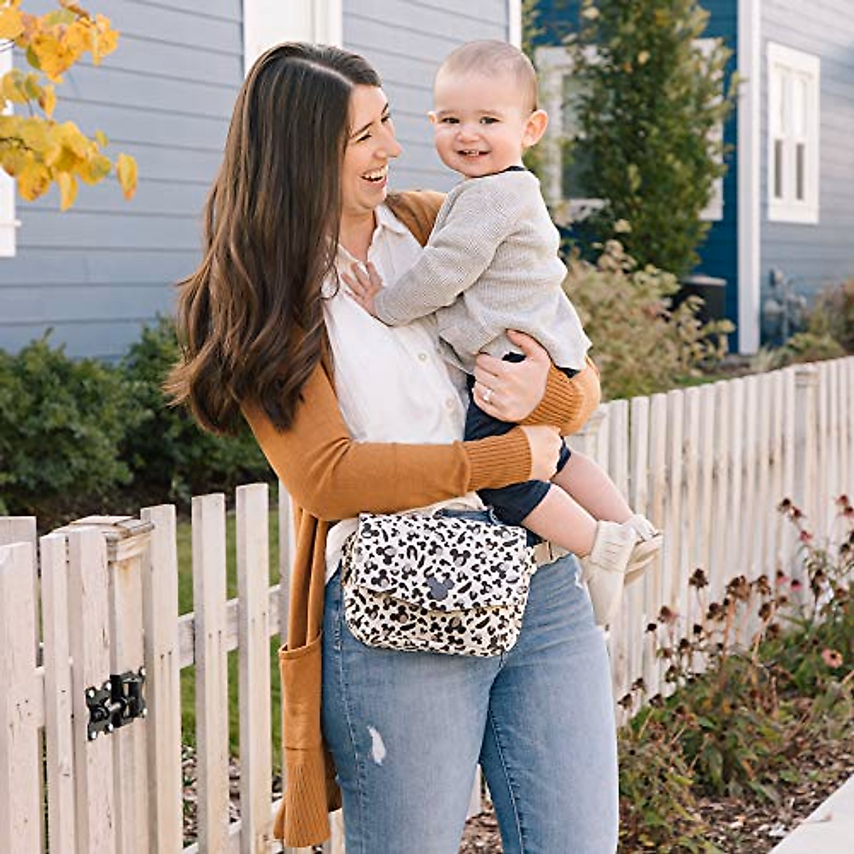 Freshly Picked Mickey Leopard Park Waist Pack, Disney Fanny Pack, Wear as a Belt Bag or Crossbody Fanny Pack (Mickey Leopard)