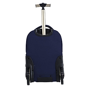 UNIKER Travel Large Backpack with Wheels for Men Women Adults, Wheeled 14 Inch Loptop Bag Travel Carry on Luggage Bag Work School Computer Bag Business Trolley