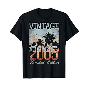 Vintage 2005 Limited Edition 18th Birthday 18 Year Old Gifts T-Shirt