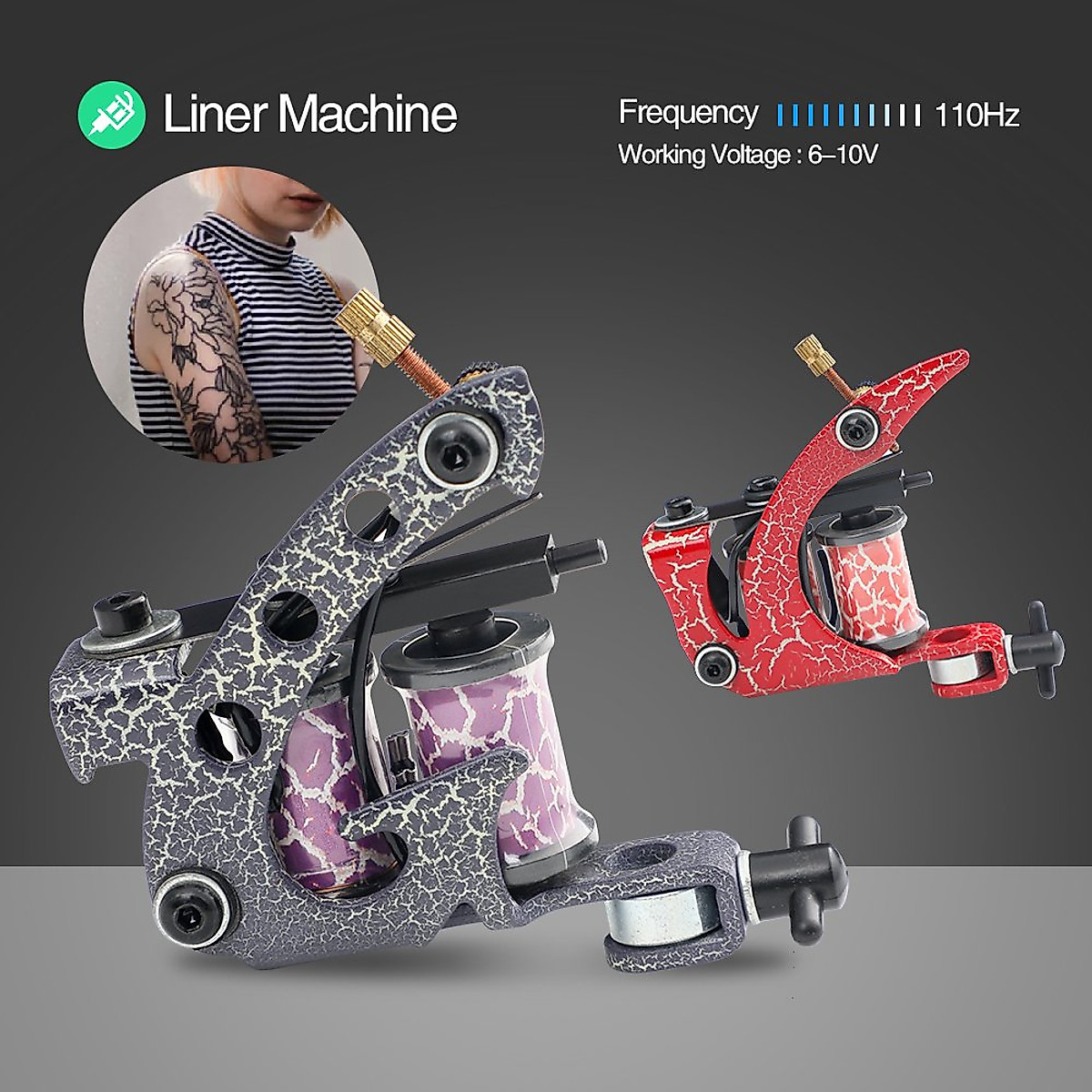 Solong Complete Tattoo Kit 4 Pro Machine Guns 54 Inks Power Supply Foot Pedal Needles Grips Tips Carry Case TK456-US