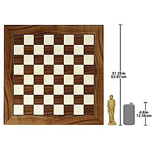 Design Toscano Gods of Greek Mythology Complete Chess Set, 6 Inch, 16 Pieces and Board, Two Tone Stone