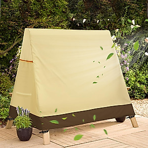 Patio Swing Cover,A-Frame Outdoor Swing Cover,Patio Swing Covers Waterproof for Outdoor Porch Swings,72x67x55 Inches Swing Cover for Outdoor Furniture