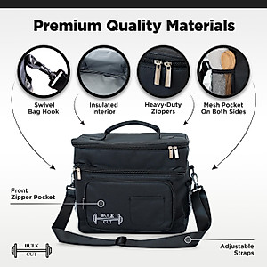 Bulk Cut Ultimate Meal Prep Containers Set, Reusable Lunch Boxes, Includes Glass and Stainless-Steel Lunch Storage Containers with Lids, Precision Food Scale and Lunch Bag, Modern Lunch Box Set