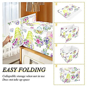 xigua Gnome Storage Bins with Lids and Carrying Handle,Foldable Storage Boxes Organizer Containers Baskets Cube with Cover for Home Bedroom Closet Office Nursery