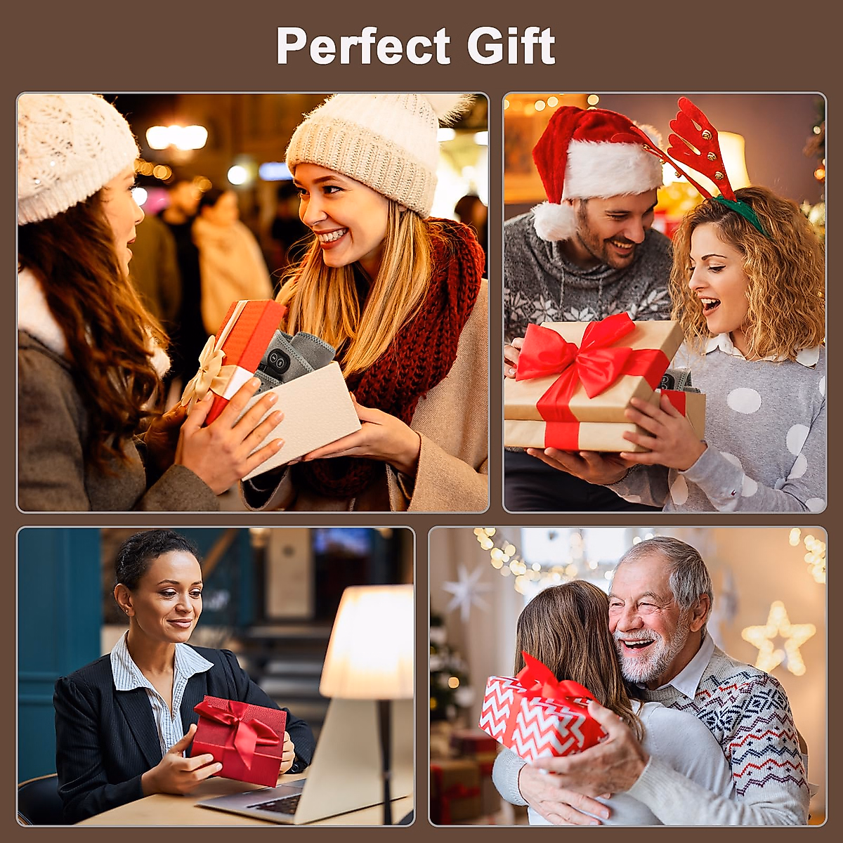 MORILIAR Cordless Heating Pad for Back Pain Relief, 8000mAh Portable Power Supply 60 Inchs Heating Pads for Cramps with Extended Belt, Grey