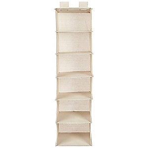 Amazon Basics Hanging Closet Shelf - 6-Tier, Canvas