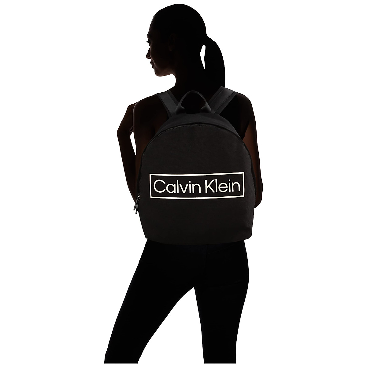 Calvin Klein Landon Zip Around Backpack, Black Combo,One Size