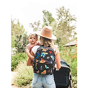 JuJuBe Be Right Back Unisex Travel Backpack, Diaper Bag with Memory Foam Changing Pad, Be Fashionably Organized Anywhere