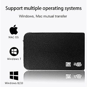 ZFARHW Portable External Hard Drive 1TB 2T 4T 6T 8T USB3.0 high-Speed Mobile Mechanical Hard Drive(4TB,High-Speed Blue)