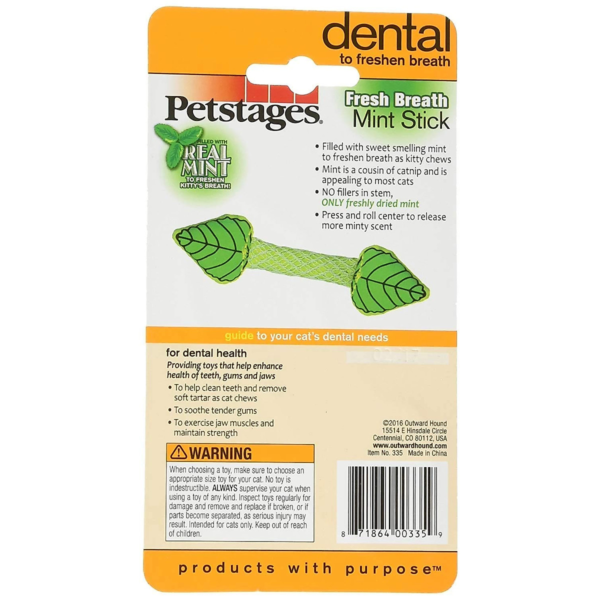 Petstages Fresh Breath Mint Stick (Set of 3)