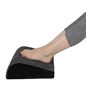 Kölbs Office Foot Rest Under Desk - Plush Velvet and Memory Foam - Longer Footrest For Added Comfort, Foot Stool Desk Accessories Teardrop Ergonomic Design Work From Home, Pc Gaming, Office, Knee Pain