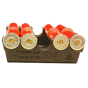 Johnny Clip 2x4-12 Gauge Caddy-Quad Loader-Speed Loader for 3 Gun Practical Shotgun-12 Gauge ShotShell Carrier Holder