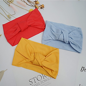 23 Pack Baby Nylon Headbands Hairbands Top Knot Headband Elastics Handmade Hair Accessories for Baby Girls Newborn Infant Toddlers Kids