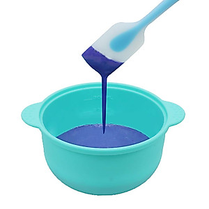 Replacement Pot Set for Wax Warmer Removable Silicone Waxing Bowl and Non-stick Spatulas Home Hair Removal Sticks Reusable Wax Heater Machine Accessory