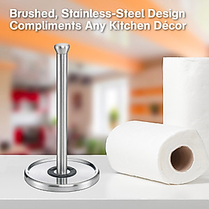 Polder Stainless Steel Single-Tear Paper Towel Holder